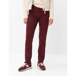 Raphaela by Brax Damen Five-Pocket-Hose Style PAMINA BURGUNDY, denim dunkelrot, Gr. 36