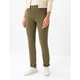 Raphaela by Brax Damen Five-Pocket-Hose Style PAMINA AVOCADO, denim dunkelgr&uuml;n, Gr. 38