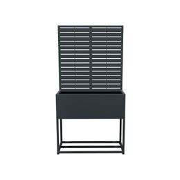 WESTMANN Pflanzkasten mit Rankgitter Dekora 4 Anthrazit 42,5x90x174cm