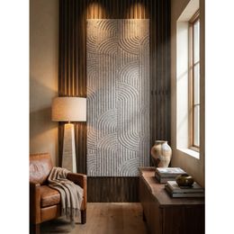KADIMA DESIGN Flachgewebe-Teppich Hoch-Tief-B&ouml;gen Silber 80x250 cm Hoch-Tief B&ouml;gen