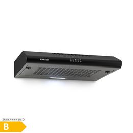 Klarstein Capannina Unterbau-Abzugshaube 60cm 199m&sup3;/h LED Edelstahl schwarz