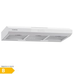 Klarstein Contempo 90 Unterbau-Dunstabzugshaube 90cm 200m&sup3;/h LED Edelstahl Acryl Wei&szlig;