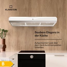 Klarstein Contempo Neo Unterbauhaube Abluft/Umluft 192 m&sup3;/h Abluftleistung SenseControl integrierte Touch-Steuerung Edelstahl / Acrylglasfront