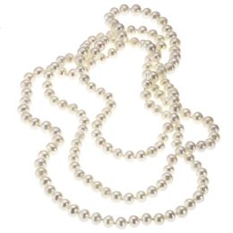ZEEme Pearls Halskette S&uuml;&szlig;wasserzuchtperlen wei&szlig; 7mm