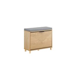 sobuy Schuhbank mit 1 T&uuml;r Holzfarbe 60x24x50cm Modern