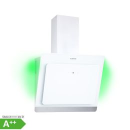 Klarstein >Aurora Eco 60 Dunstabzugshaube 585 m&sup3;/h 60cm kopffrei Ambientelicht EEC A+ Wei&szlig;