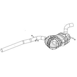 VEGAZ Mittelschalld&auml;mpfer SKS-226 f&uuml;r Skoda