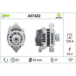 Valeo Generator REMANUFACTURED PREMIUM 437422 f&uuml;r Opel CHEVROLET Vaughall GM
