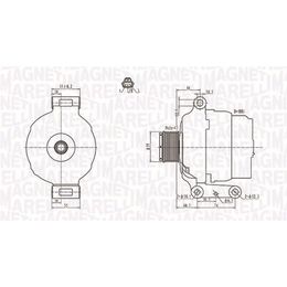 MAGNETI MARELLI Generator 063731639010 f&uuml;r Ford