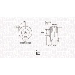 MAGNETI MARELLI Generator 063731963010 f&uuml;r NISSAN
