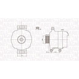MAGNETI MARELLI Generator 063731676010 f&uuml;r BMW ROVER