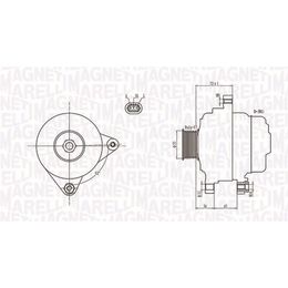 MAGNETI MARELLI Generator 063731792010 f&uuml;r TOYOTA