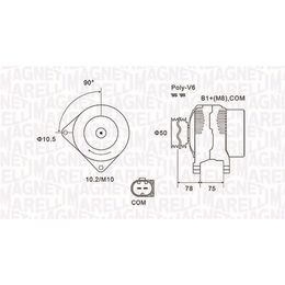 MAGNETI MARELLI Generator 063731825010 f&uuml;r BMW