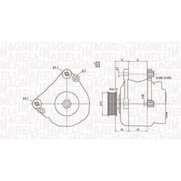 MAGNETI MARELLI Generator 063738290010 f&uuml;r VW