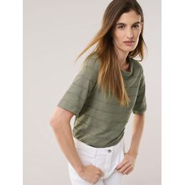 Walbusch Baumwollshirt Streifenstruktur