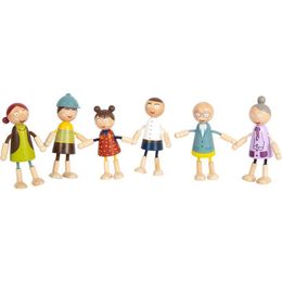 Biegepuppen-Familie aus Holz