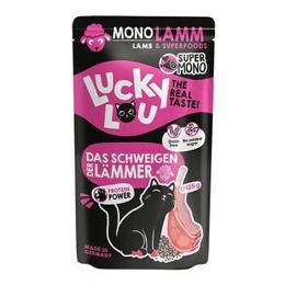 Lucky Lou Nassfutter Katze, Adult, SuperMono, Lamm 16x125 g