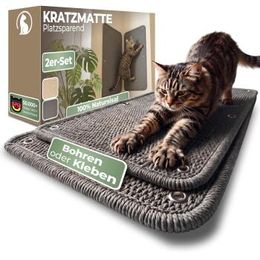 Kratzmatte Wand 2er Set 60x25 grau