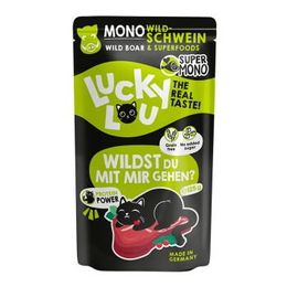 Lucky Lou Nassfutter Katze, Adult, SuperMono, Wildschwein 16x125 g