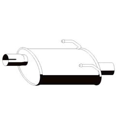 VEGAZ Endschalld&auml;mpfer fts444 hinten f&uuml;r Fiat