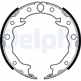 DELPHI Bremsbackensatz, Feststellbremse ls2089 f&uuml;r Subaru