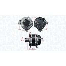 MAGNETI MARELLI Generator 063736195010 f&uuml;r Audi VW VAG