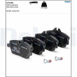 DELPHI Bremsbelagsatz, Scheibenbremse lp2186 f&uuml;r BMW MINI