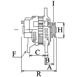 HC-CARGO Generator f032114245 f&uuml;r MITSUBISHI Suzuki