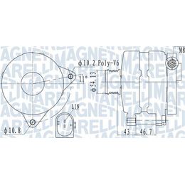 MAGNETI MARELLI Generator 063732113010 f&uuml;r Ford ROVER