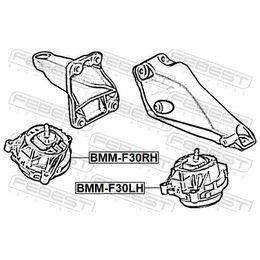 FEBEST Lagerung, Motor bmmf30rh hinten rechts f&uuml;r BMW