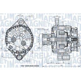 MAGNETI MARELLI Generator 063732045010 f&uuml;r Opel