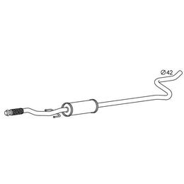 VEGAZ Mittelschalld&auml;mpfer pgs517 f&uuml;r Peugeot