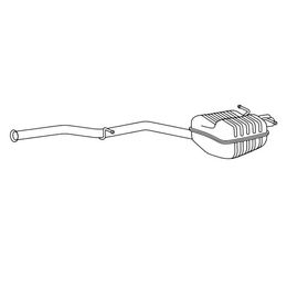 VEGAZ Endschalld&auml;mpfer ms523 f&uuml;r Mercedes
