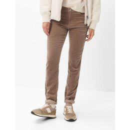 Brax Damen Five-Pocket-Hose Style CAROLA LIGHT WALNUT, Beige, Gr. 46