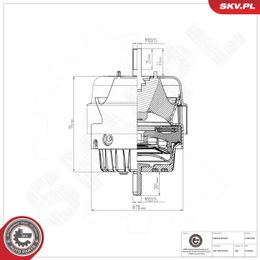 ESEN SKV Lagerung, Motor 75skv220 links f&uuml;r Audi