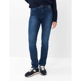 Brax Damen Five-Pocket-Hose Style MARY USED REGULAR BLUE, denim blau regular, Gr. 34