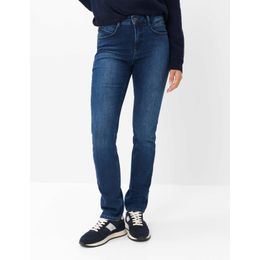 Brax Damen Five-Pocket-Hose Style MARY USED REGULAR BLUE, denim blau regular, Gr. 36