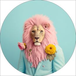 Pro Art Aludibondbild PINK LION II