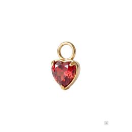 PURELEI Red Heart Ohrring-Charm mit Zirkonia Steinen