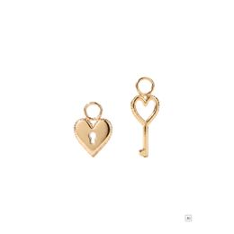 PURELEI Key To My Heart Ohrring-Charm Set