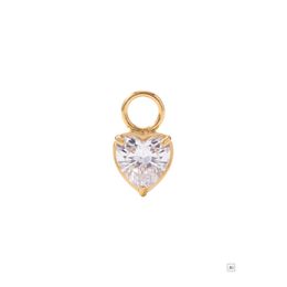 PURELEI White Heart Ohrring-Charm mit Zirkonia Steinen