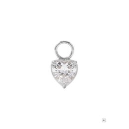 PURELEI White Heart Ohrring-Charm mit Zirkonia Steinen