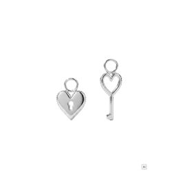 PURELEI Key To My Heart Ohrring-Charm Set