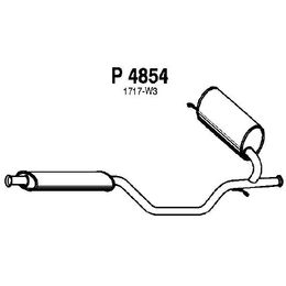 VEGAZ Mittelschalld&auml;mpfer pgs330 mitte f&uuml;r Peugeot