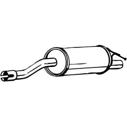 BOSAL Endschalld&auml;mpfer 200147 f&uuml;r DACIA