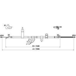 ATE Seilzug, Feststellbremse 24372719592 f&uuml;r TOYOTA