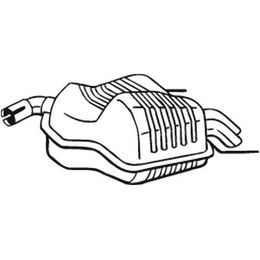 BOSAL Endschalld&auml;mpfer 215003 f&uuml;r SAAB