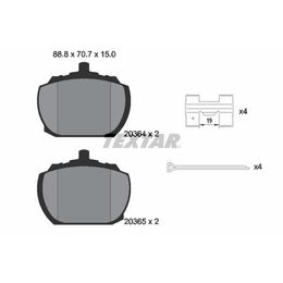 TEXTAR Bremsbelagsatz, Scheibenbremse 2036404 f&uuml;r TRIUMPH Ford Vaughall BEDFord ROVER DAF