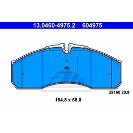 ATE Bremsensatz, Scheibenbremse Bremsensatz-Vorderachse ik3ebymmd2 Vorderachse bel&uuml;ftet 290mm 26mm f&uuml;r Mercedes