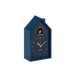 Karlsson Wecker Modern Cuckoo, Dunkelblau, Kunststoff, 12x20x6 cm, Weckfunktion, Dekoration, Uhren, Wecker